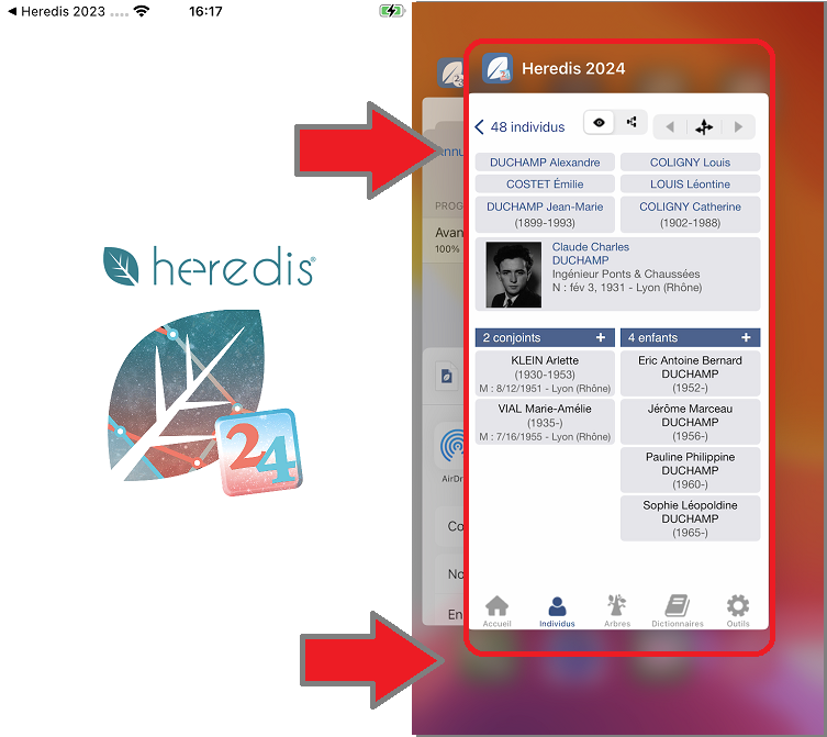Convertir votre fichier de généalogie depuis l'application mobile Heredis 2023 vers l ...