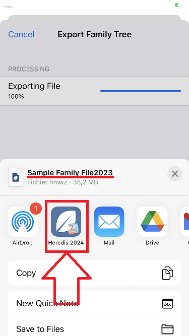 Convert your genealogy file from the Heredis 2023 mobile app to the ...
